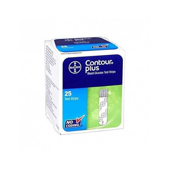Contour Plus Bandelettes 25 test strip