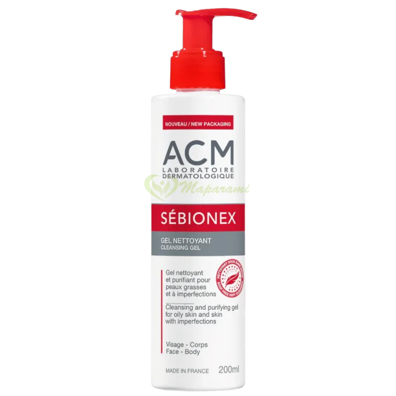 ACM Sébionex Gel Nettoyant 200ml | Peaux Grasses – maparami.ma