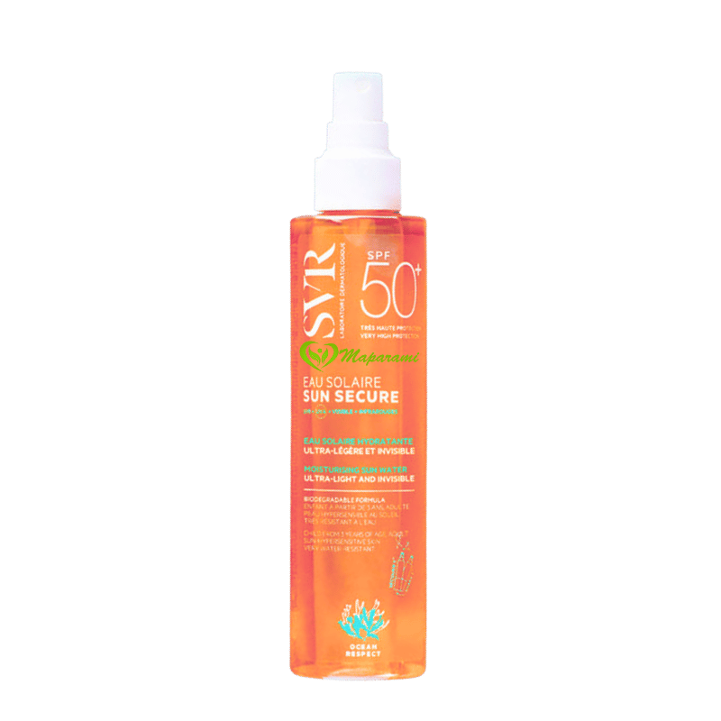 SVR Sun Secure Eau Solaire SPF50+ 200 ml – Écran Visage et Corps